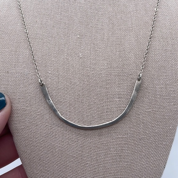 Lisa Leonard | Jewelry | Lisa Leonard 925 Curved Bar Necklace | Poshmark